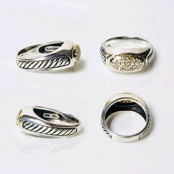 David Yurman | Accessories | David Yurman Inset Cable Pave Diamond ...